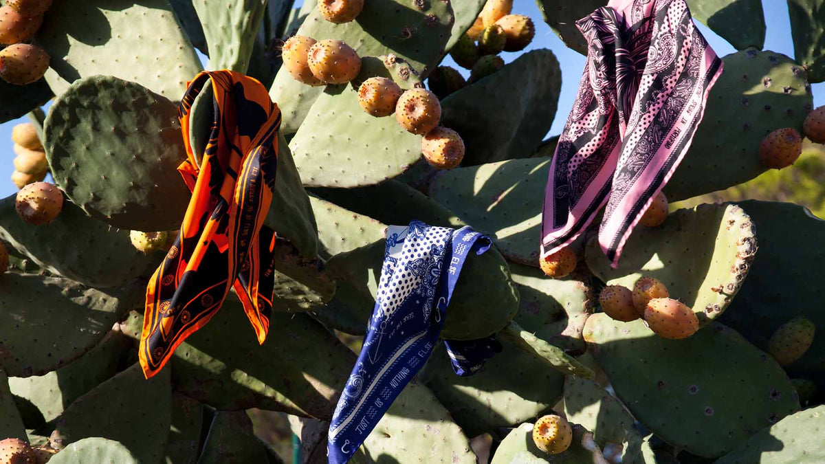 MEDITERRANEAN LOVE - Italian Silk Bandanas | Serà Fine Silk