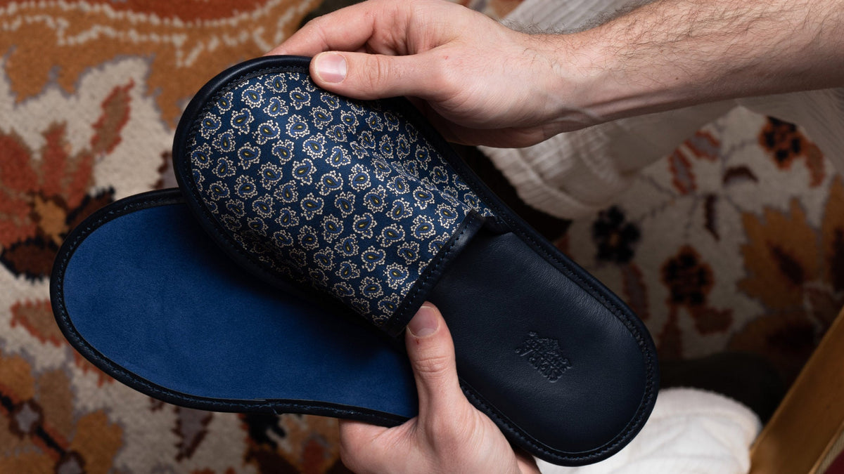 Italian Silk and Leather Slippers - Handmade in Italy | Serà Fine Silk